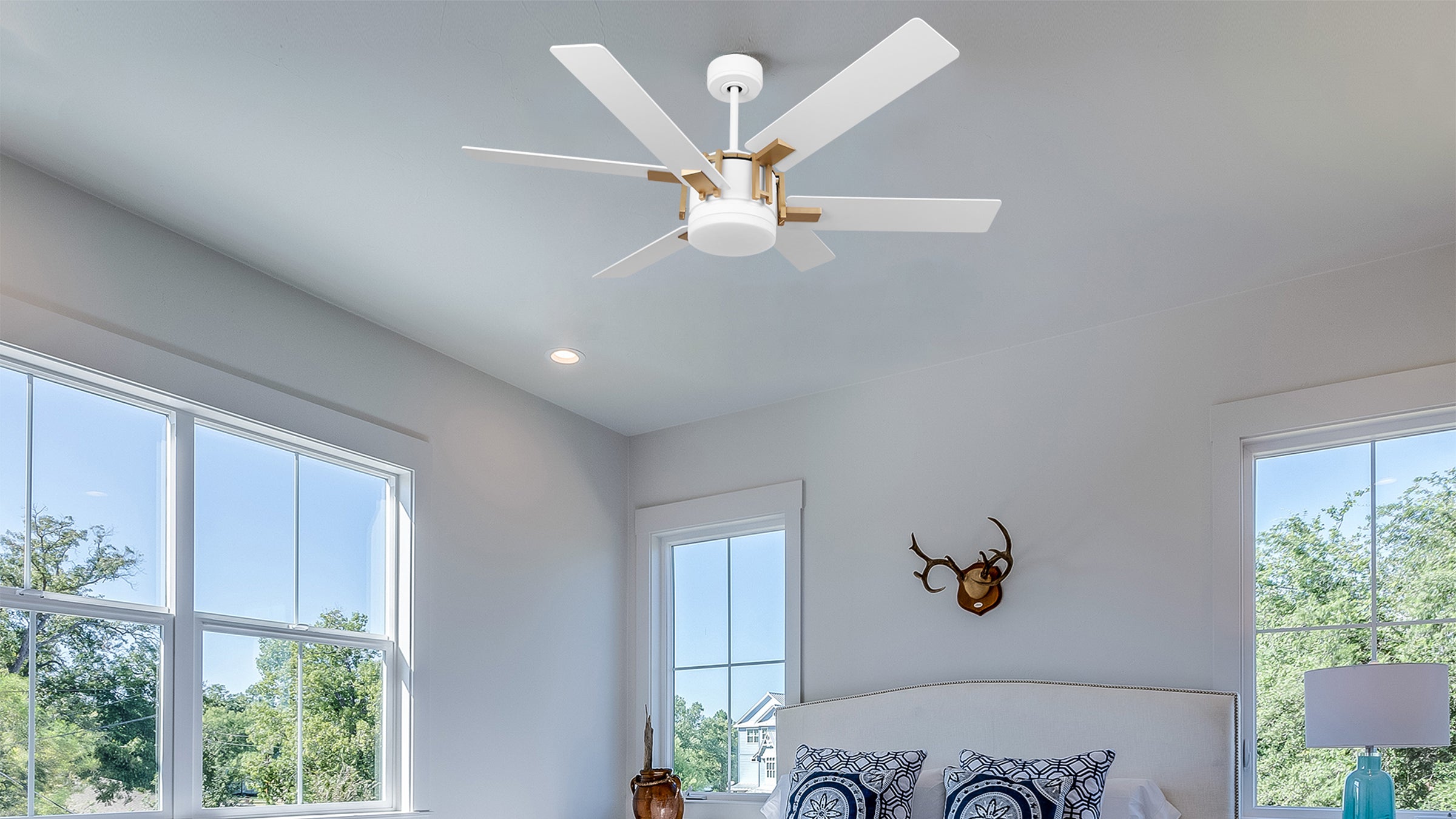 Laundry Room Ceiling Fan | Ceiling Fan with Light Fixture | Smafan