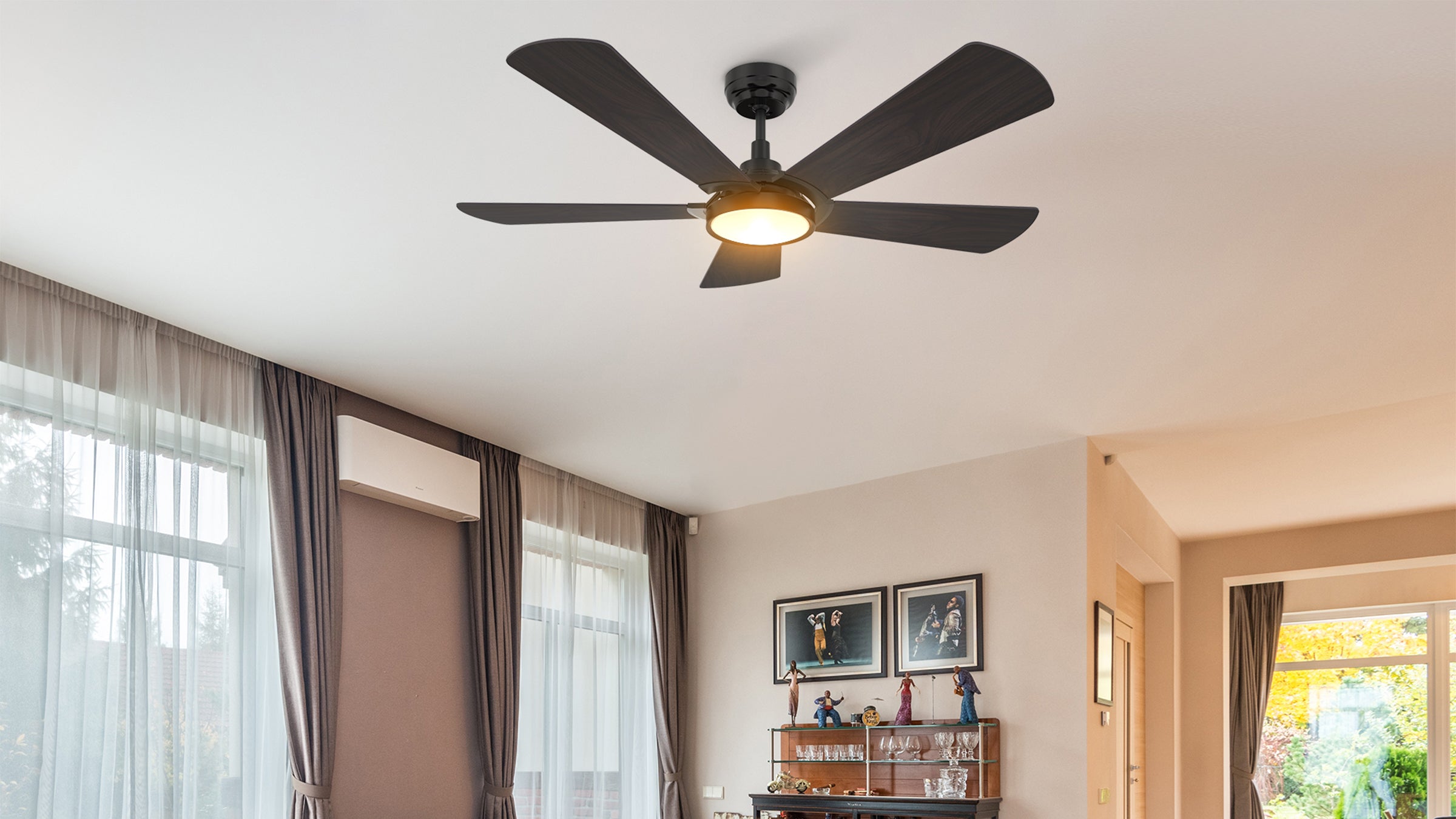 Living Room Ceiling Fan | Google Home Enable Ceiling Fan | Smafan