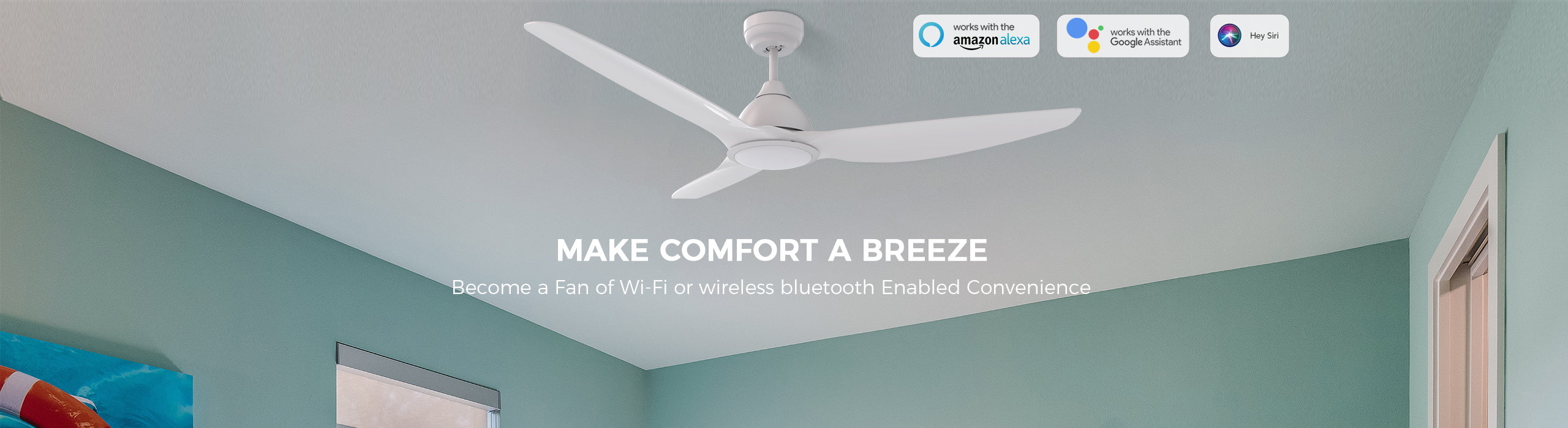 Smart Ceiling Fan: Alexa and Google Compatible | Smafan.com
