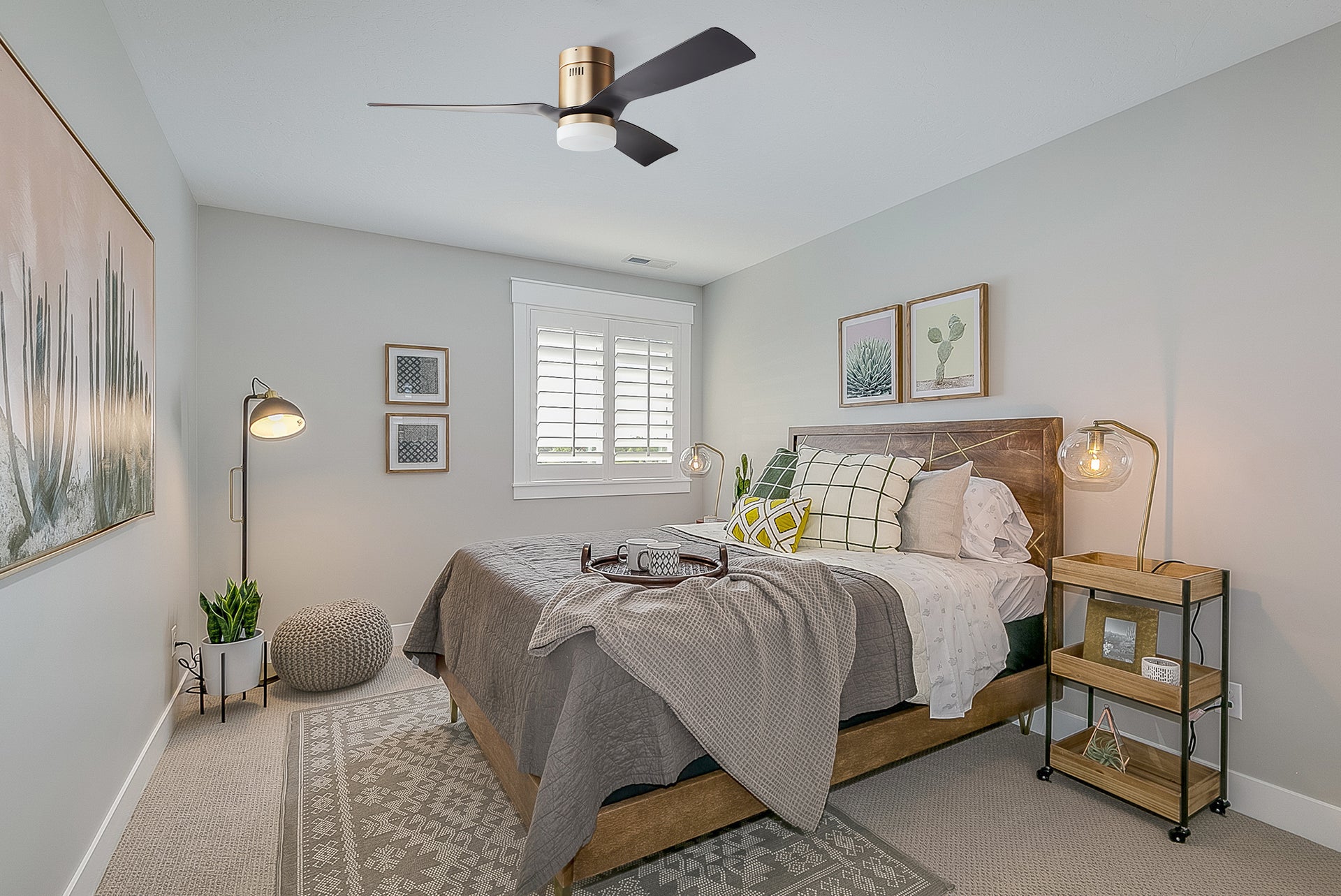 Low Profile Ceiling Fans | Flush Mount Ceiling Fans – SmaFan.com