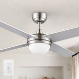Nova Modern Smart Ceiling Fan with LED Light 48 inch
