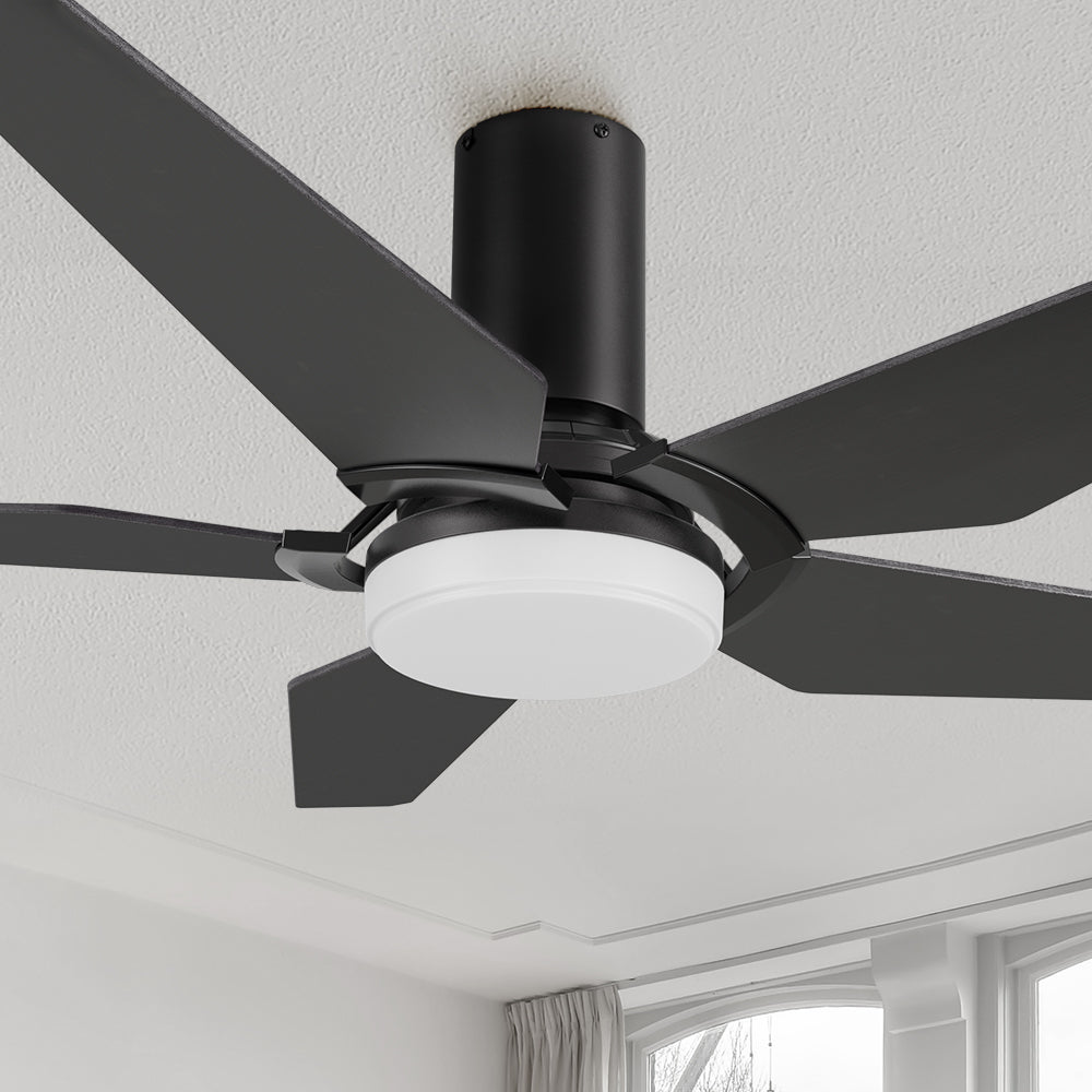 When To Use A Flush Mount Ceiling Fan Instead Of Light Flash | Shelly ...
