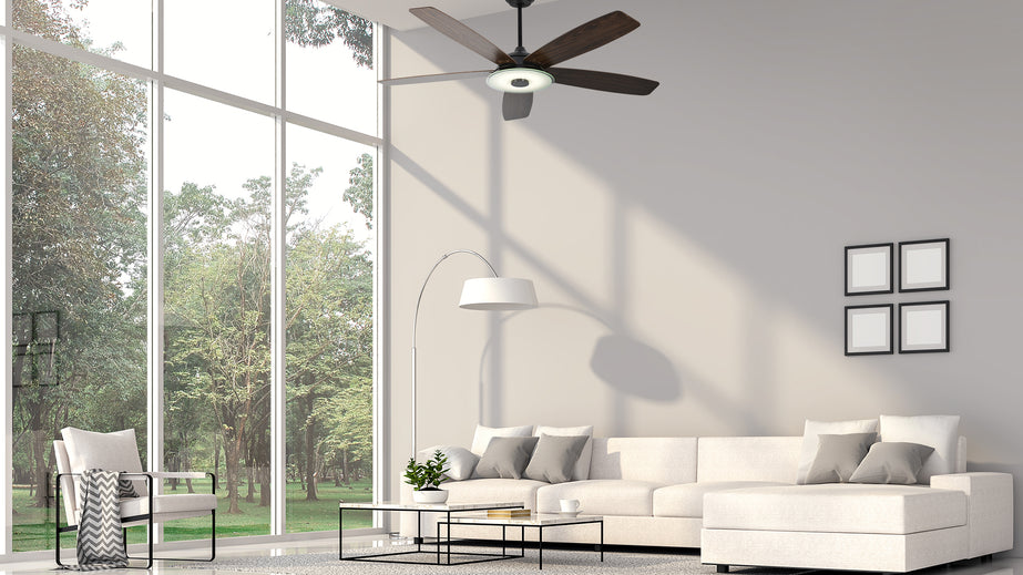 Maclean 48" Low Profile Remote Ceiling Fan with Light kit – SmaFan.com