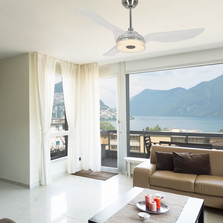 Icebreaker 52" 3-Blade Wi-Fi Smart Ceiling Fan with LED Light – SmaFan.com