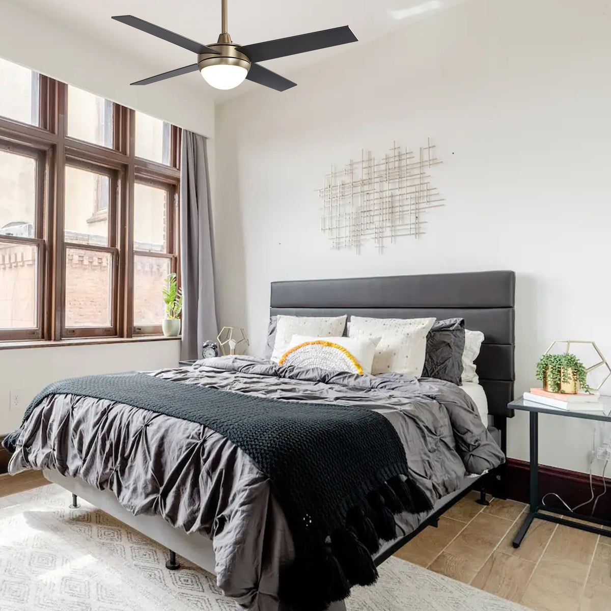 Nova 48 inch Smart Alexa Ceiling Fan With LED Light Kit – SmaFan.com