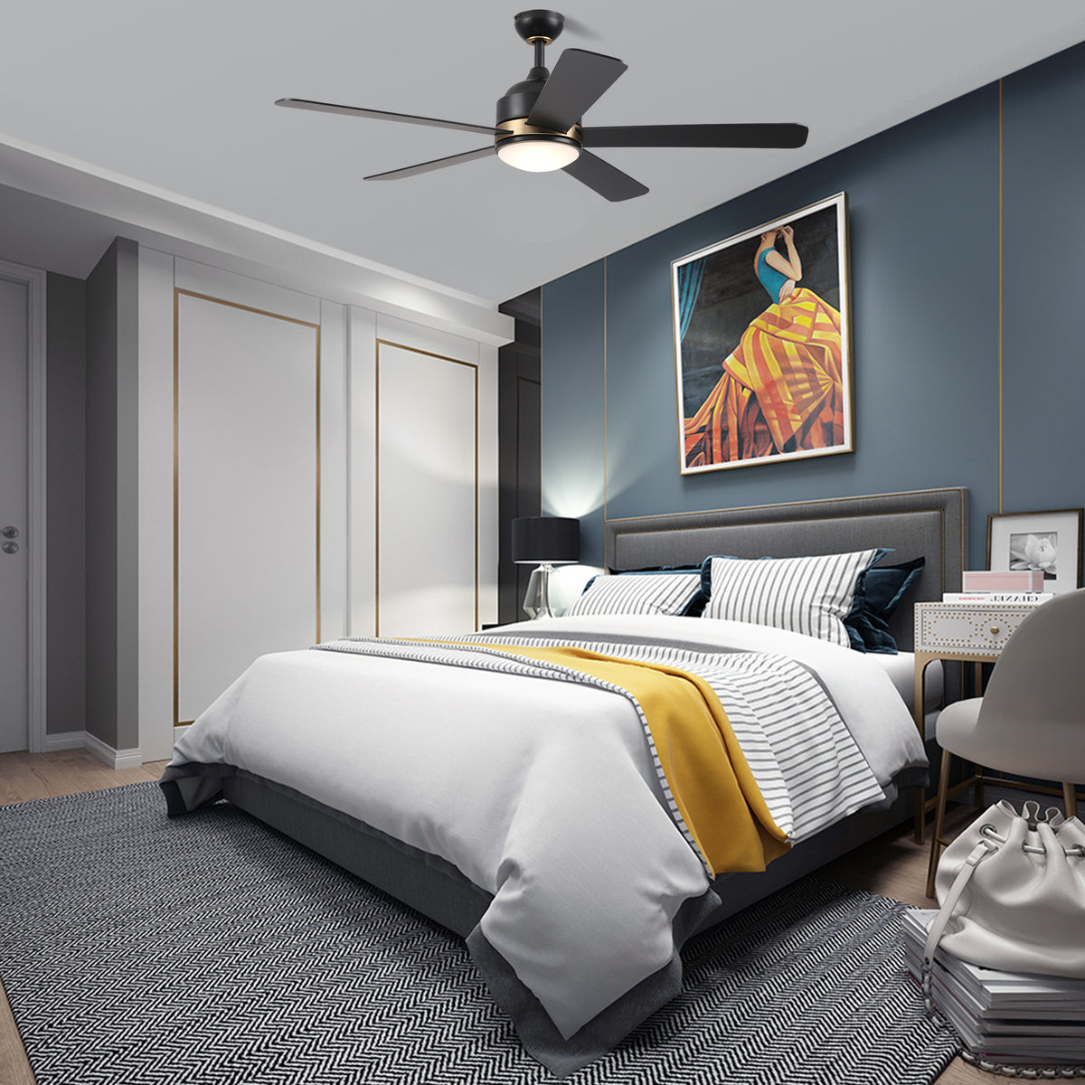 Soran 52" LED Smart Ceiling Fan with Smart Wall Switch – SmaFan.com